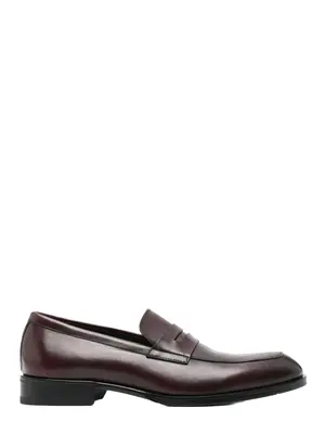 Canali Leather Loafers - Red