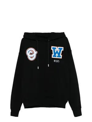 Off-White Wiz Patch Skate Hoodie - Black