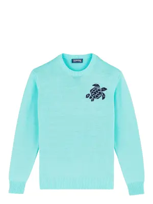 Vilebrequin Embroidered-logo Sweater - Blue