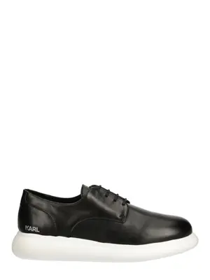 Karl Lagerfeld Leather Derby Shoes - Black