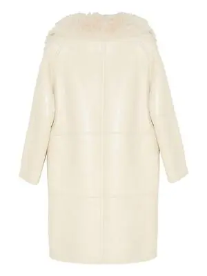 YVES SALOMON Shearling Wool Coat