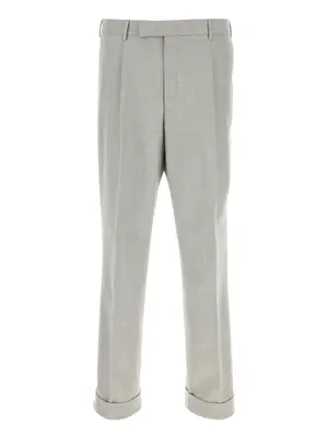 PT TORINO Mélange-effect Trousers - Grey