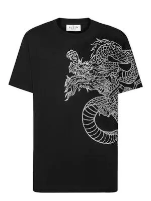 Philipp Plein Dragon Strass T-shirt - Black