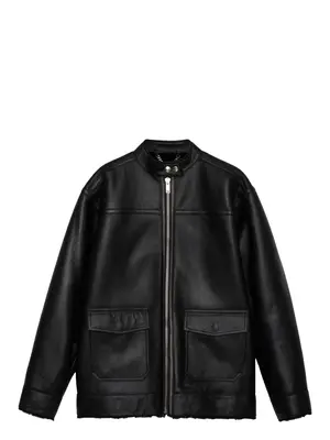 ANINE BING Henry Shearling Jacket - Black