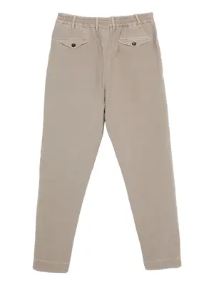 DELL'OGLIO Pleat-detail Trousers - Neutrals