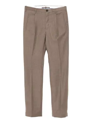 Incotex Virgin Wool Trousers - Brown
