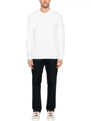Zegna Cable-knit Sweater - White