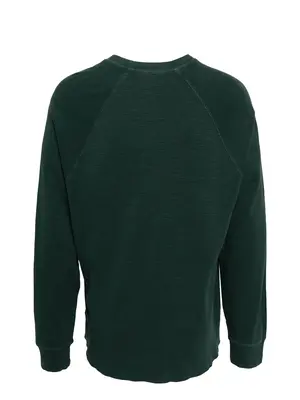 JAMES PERSE Raglan-sleeve Mesh T-shirt - Green