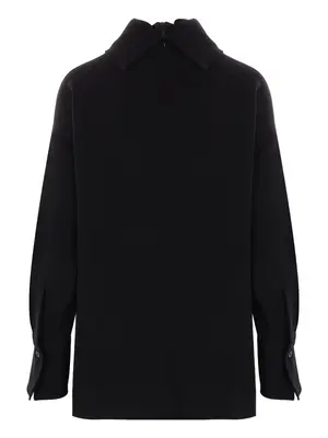 Alberto Biani Crepe Blouse - Black