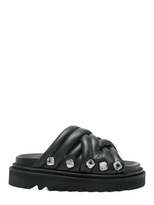 Toga Padded Sandals - Black