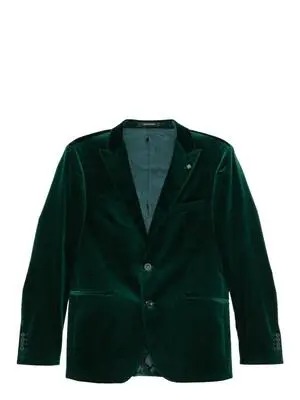 Tagliatore Velvet Blazer - Green