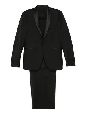 Tagliatore Virigin Wool Dinner Suit - Black