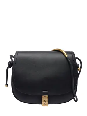 Pinko Logo-charm Crossbody Bag - Black