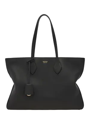 FERRAGAMO Leather Tote Bag - Black