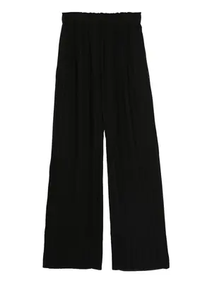Hugo Plissé Crepe Trousers - Black