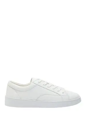 JUDE LLOW Nico Panelled Nubuck Leather Sneakers - White