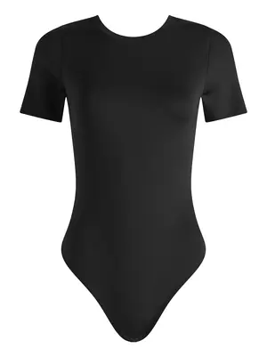 GOOD AMERICAN Scuba Crewneck Bodysuit