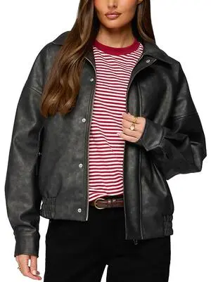 EDIKTED Mori Oversized Jacket - Gray