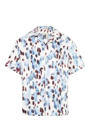 LANVIN Abstract Print Shirt - Red