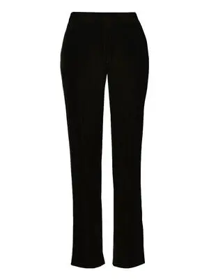 L'Agence Rebel Tapered Velvet Trousers Deep Olive