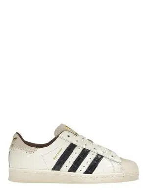 Adidas Superstar Wales Bonner White Croc Sneakers - Wonder White/collegiate Navy Blue/night Red