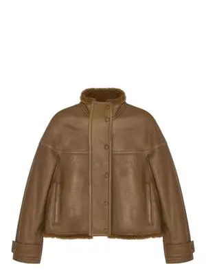 YVES SALOMON Yves Salomon Shearling-Lining Jacket