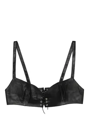 LUDOVIC DE SAINT SERNIN Easy Cleavage Crop Top - Black