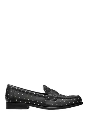 Tory Burch Classic Studded Loafers - Black