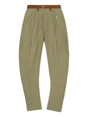 KIKO KOSTADINOV Pleat-detailing Tapered Trousers - Green