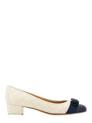 FERRAGAMO Ferragamo Quilted Vara Pump Blue