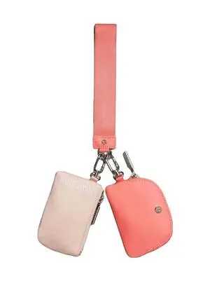 Lululemon Dual Pouch Wristlet Pink