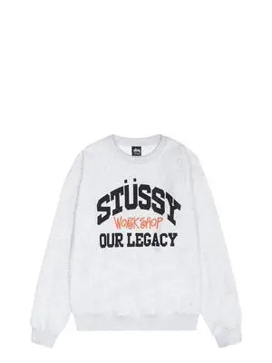 StÜssy X Our Legacy Collegiate Crew - Ash Heather