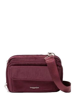 BAGGALLINI Double Zip Crossbody Bag - Jam