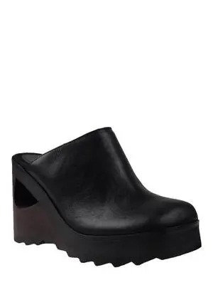 CANDIE'S Nichola Platform Wedge Clogs - Black