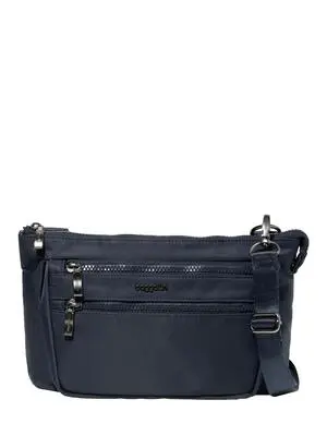 BAGGALLINI Pocket Belt Bag Convertible Crossbody Waist Pack - French Navy Twill