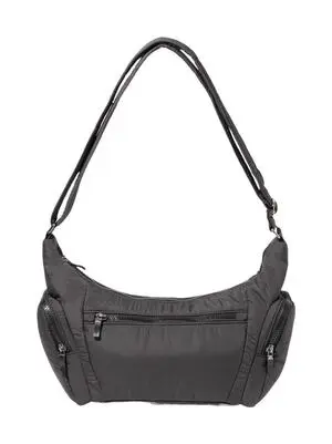 BAGGALLINI Banana Sling Crossbody Shoulder Bag - Black Puff