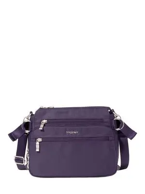 BAGGALLINI Marais Crossbody Bag Deep Grape Twill