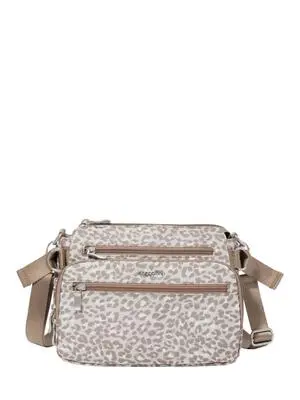 BAGGALLINI Marais Crossbody Bag Mocha Cheetah Print