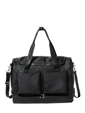 BAGGALLINI Deluxe Fifth Avenue Weekender Bag - Black Twill