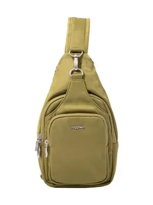 BAGGALLINI BAGGALLINI Central Park Sling Bag Sage Twill