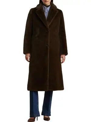 Ralph Lauren Faux Fur Coat - Circuit Brown