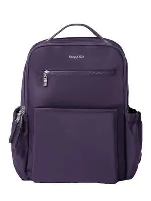 BAGGALLINI Tribeca Expandable Laptop Backpack - Deep Grape Twill