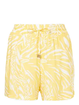 Melissa Odabash Annie Printed Shorts - Yellow