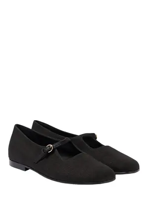 Co Canvas Mary Jane Flats - Black