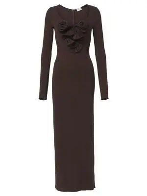 MAGDA BUTRYM Magda Butrym Floral Appliqué Maxi Dress