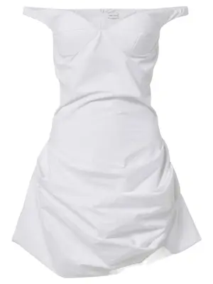 Magda Butrym Off-shoulder Mini Dress - White