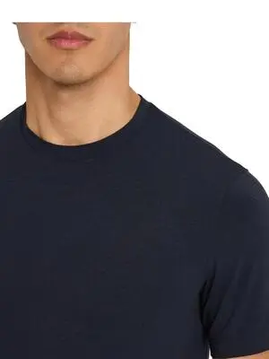 Giorgio Armani Apos;s Textured Stretch T-shirt - Navy