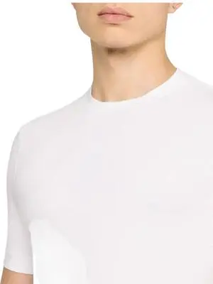 Giorgio Armani Apos;s Textured Stretch T-shirt - White