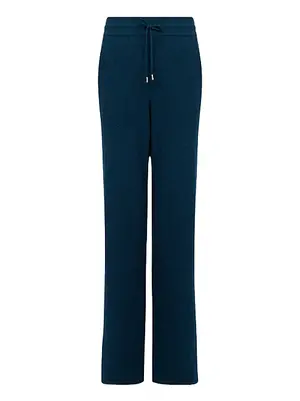 LEEM Wide-leg Knit Trousers - Green