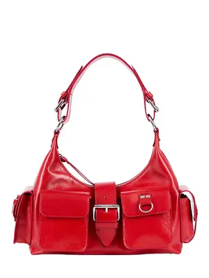 The Kooples Flap-pocket Leather Shoulder Bag - Red